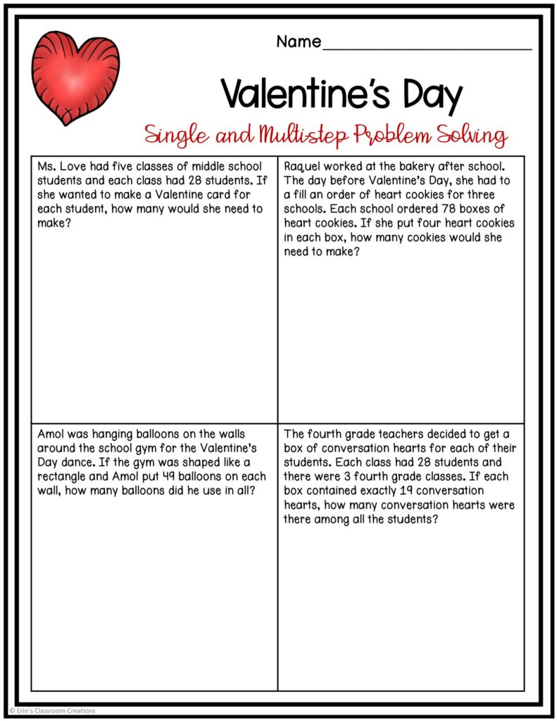 Double Digit Multiplication Practice | Valentine's Day Theme | Made By ...