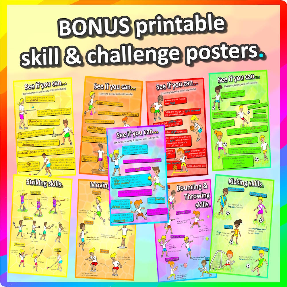 Kindergarten to Grade 2 PE Games - Complete Sport Skill and Games Pack ...
