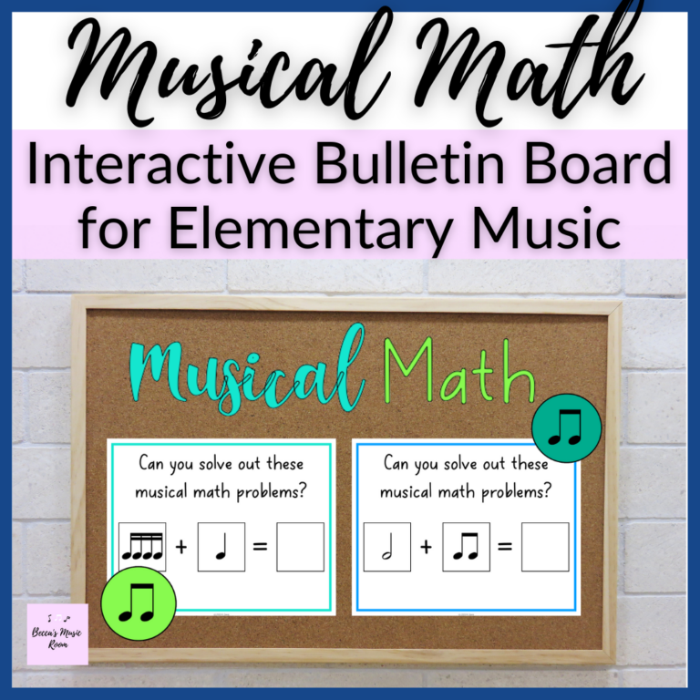 Musical Math Interactive Bulletin Board for Elementary Music Class ...