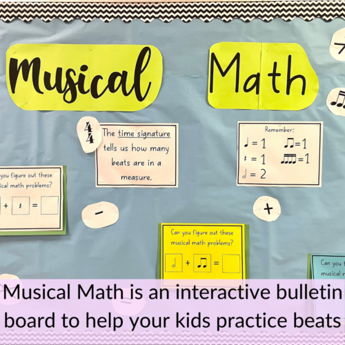 Musical Math Interactive Bulletin Board for Elementary Music Class ...