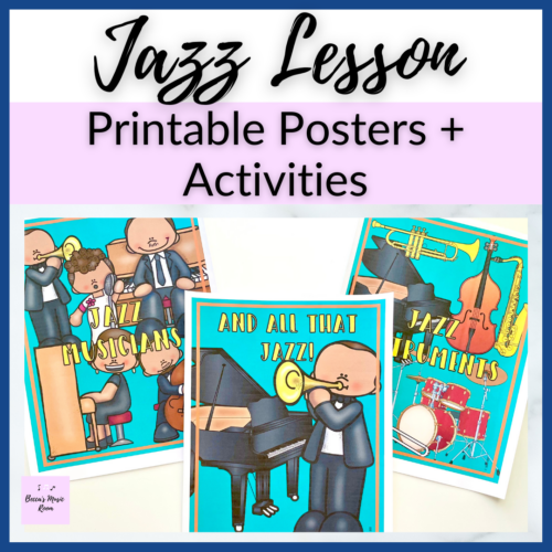 Jazz Printable Activities, Posters, Bulletin Board for Black History ...