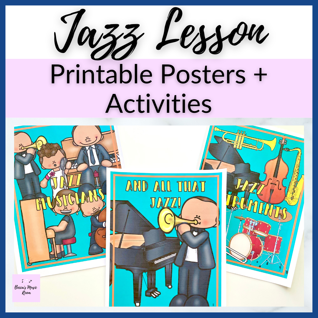 Jazz Printable Activities, Posters, Bulletin Board for Black History ...