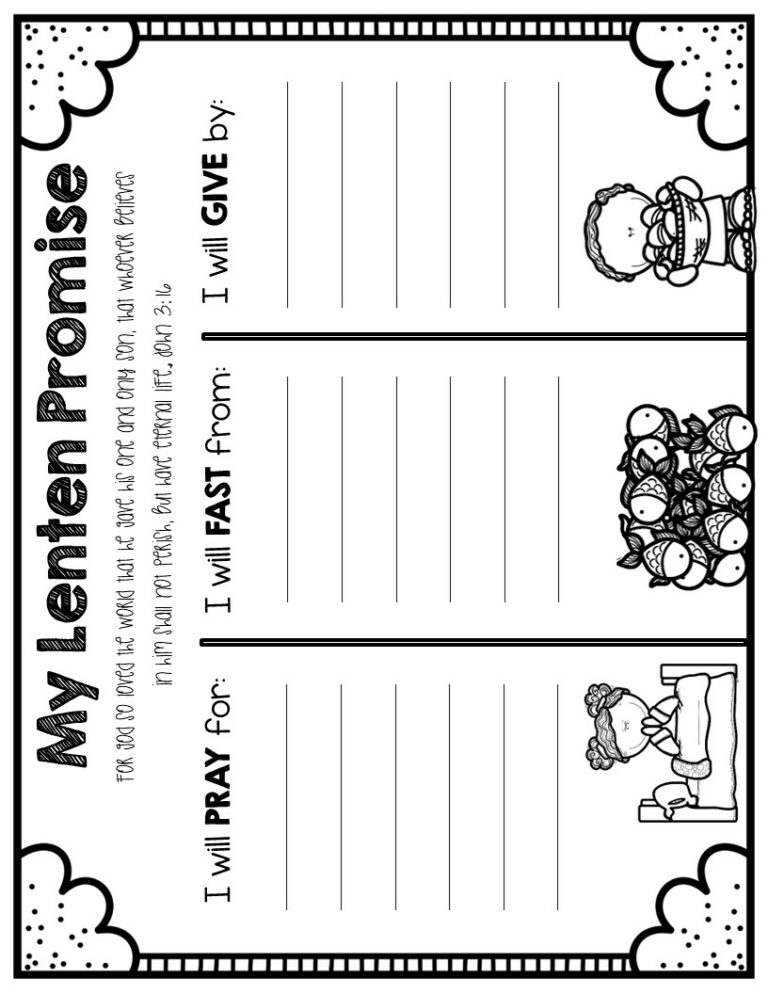 Ash Wednesday Craft, Lenten Promise Craft | Made By Teachers