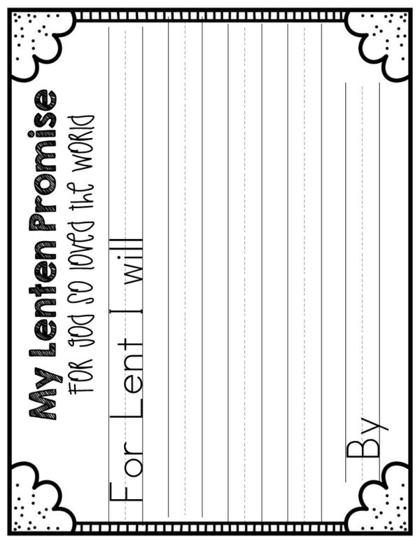 Ash Wednesday Craft, Lenten Promise Craft - Made By Teachers