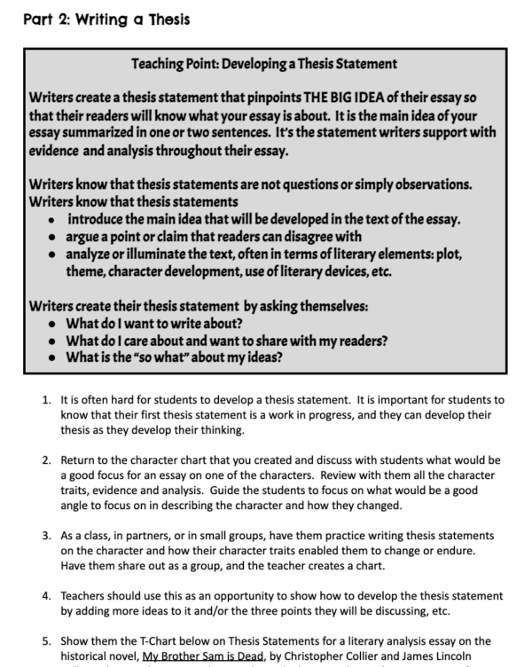 Character Analysis Essay, Gift for a Character Book Report, and Oral ...