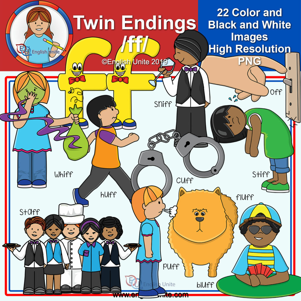 Clip Art - el Word Endings | Made By Teachers