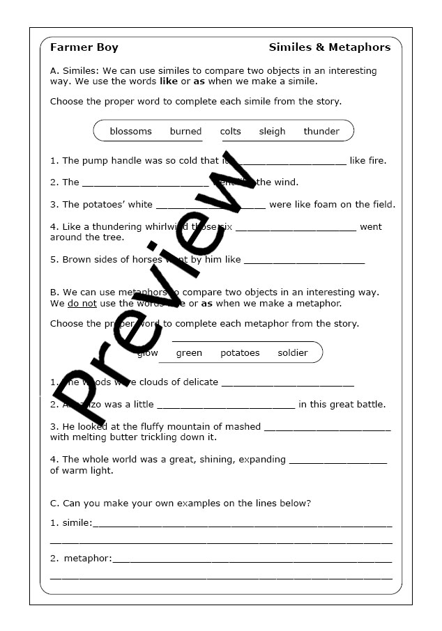 Laura Ingalls Wilder "Farmer Boy" worksheets | Made By Teachers