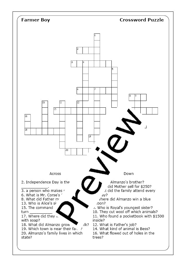 Laura Ingalls Wilder "Farmer Boy" worksheets | Made By Teachers