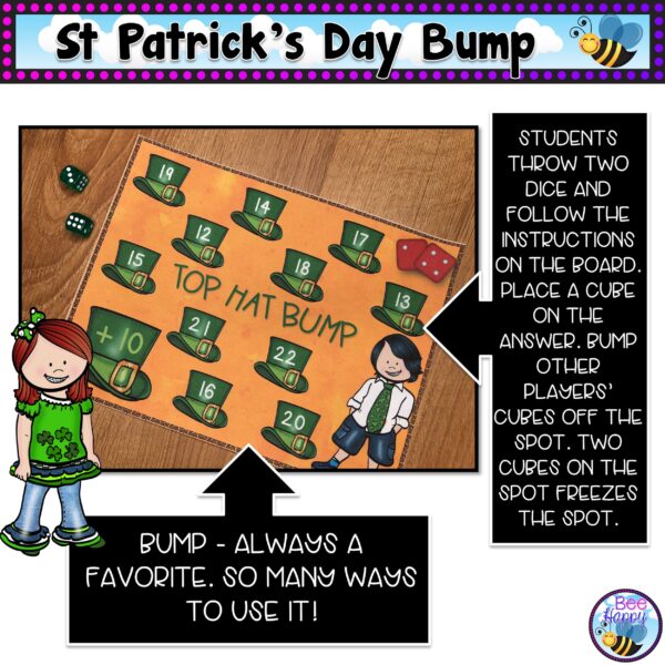St Patrick's Day Maths | Bump Games - Made By Teachers