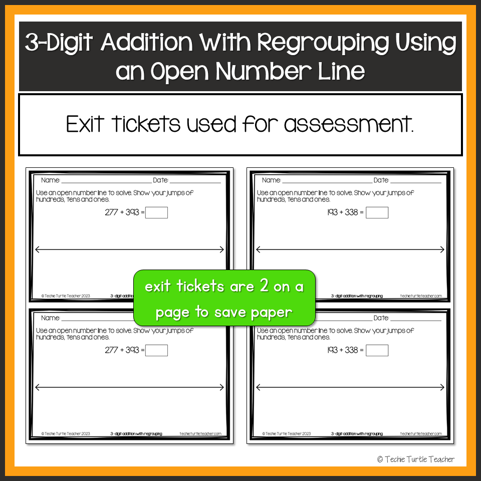 3-Digit Addition with Regrouping Using an Open Number Line | Made By ...