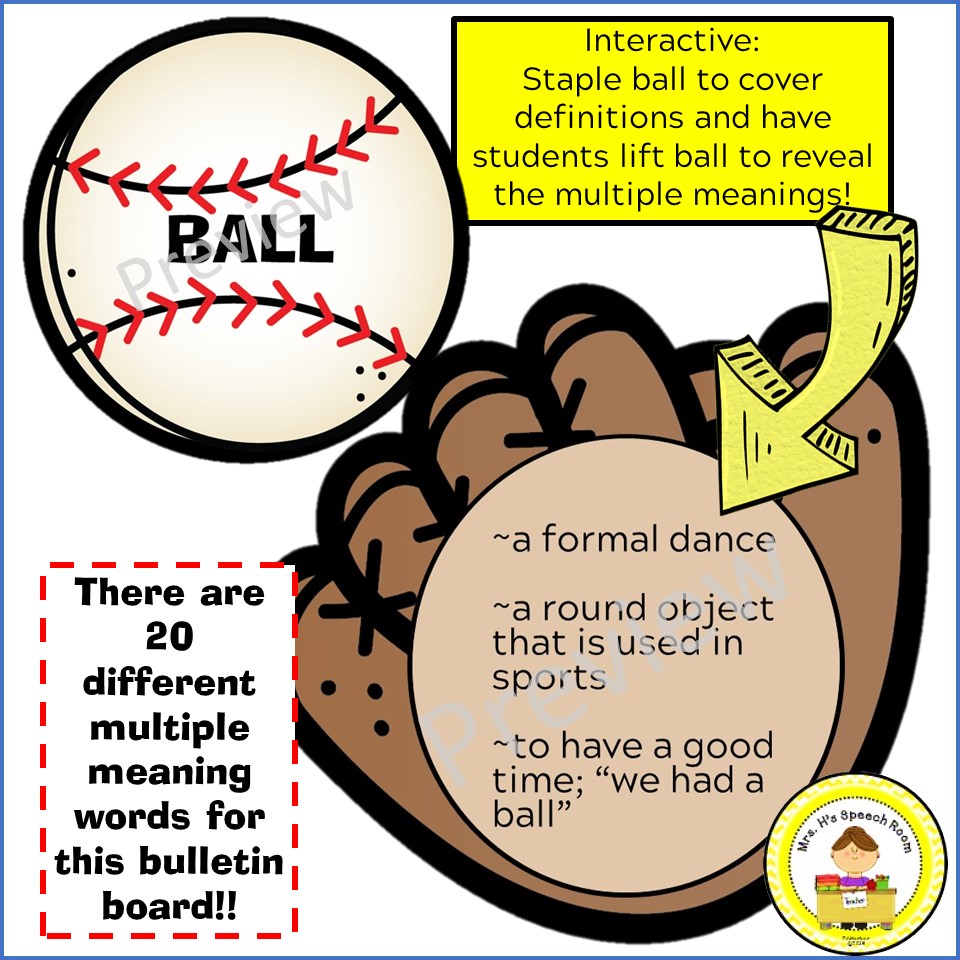 Speech Therapy Bulletin Board and Room Decor Baseball Themed | Made By ...