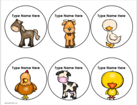 Field Trip to the Farm Editable Student Name Tags | Made By Teachers