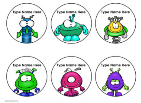 Back to School Door Display Bulletin Board Decoration Monster Theme ...