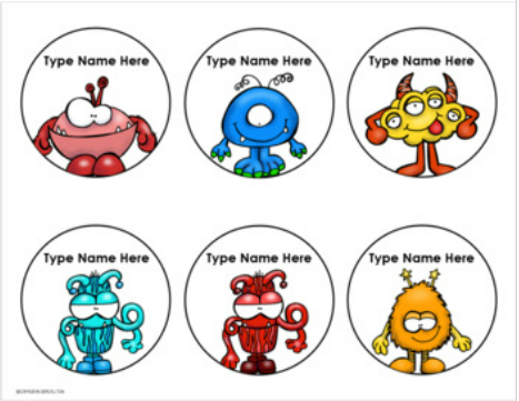 Back to School Door Display Bulletin Board Decoration Monster Theme ...