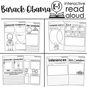 Barack Obama Black History Month | Presidents Day Craft + Interactive ...