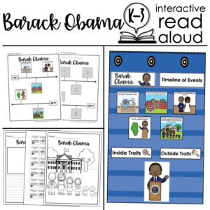 Barack Obama Black History Month | Presidents Day Craft + Interactive ...