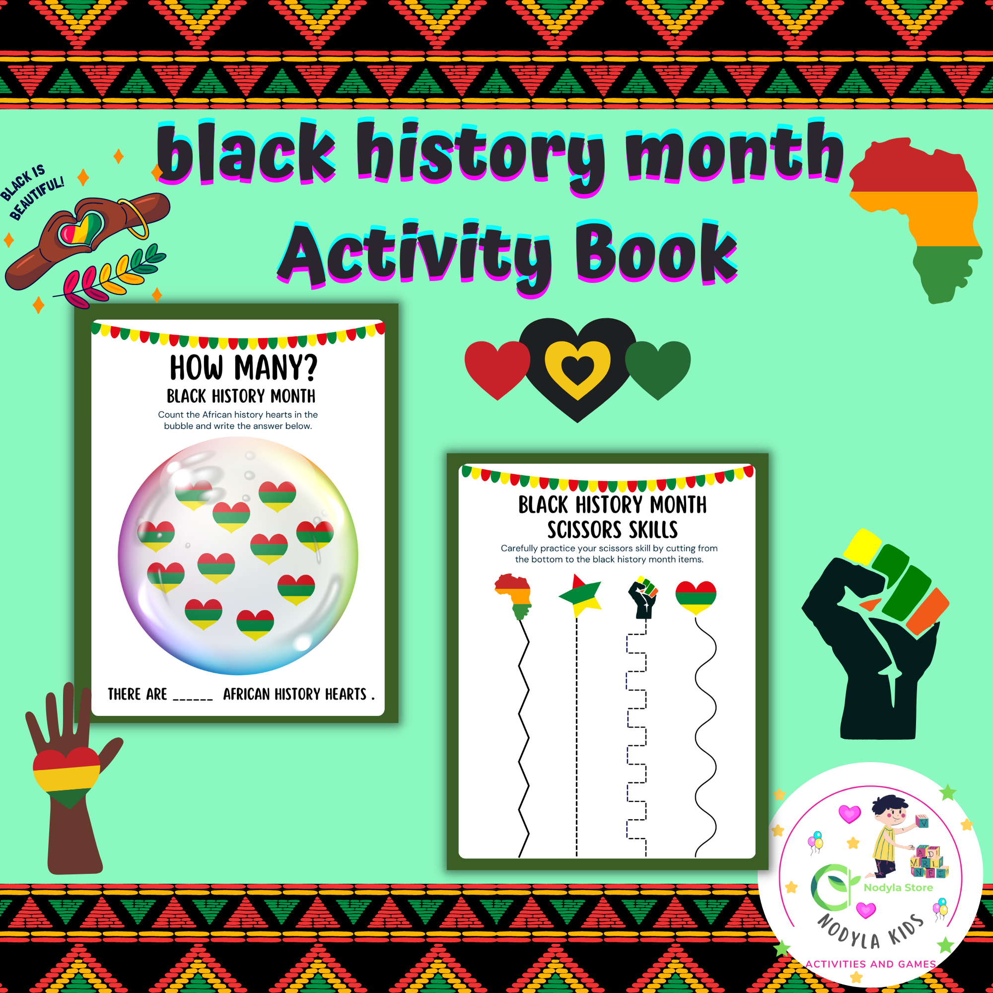 black history month Activity Book | Same and different | Made By Teachers