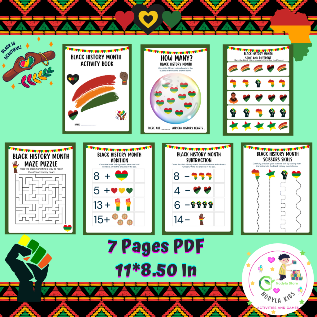 black history month Activity Book | Same and different | Made By Teachers
