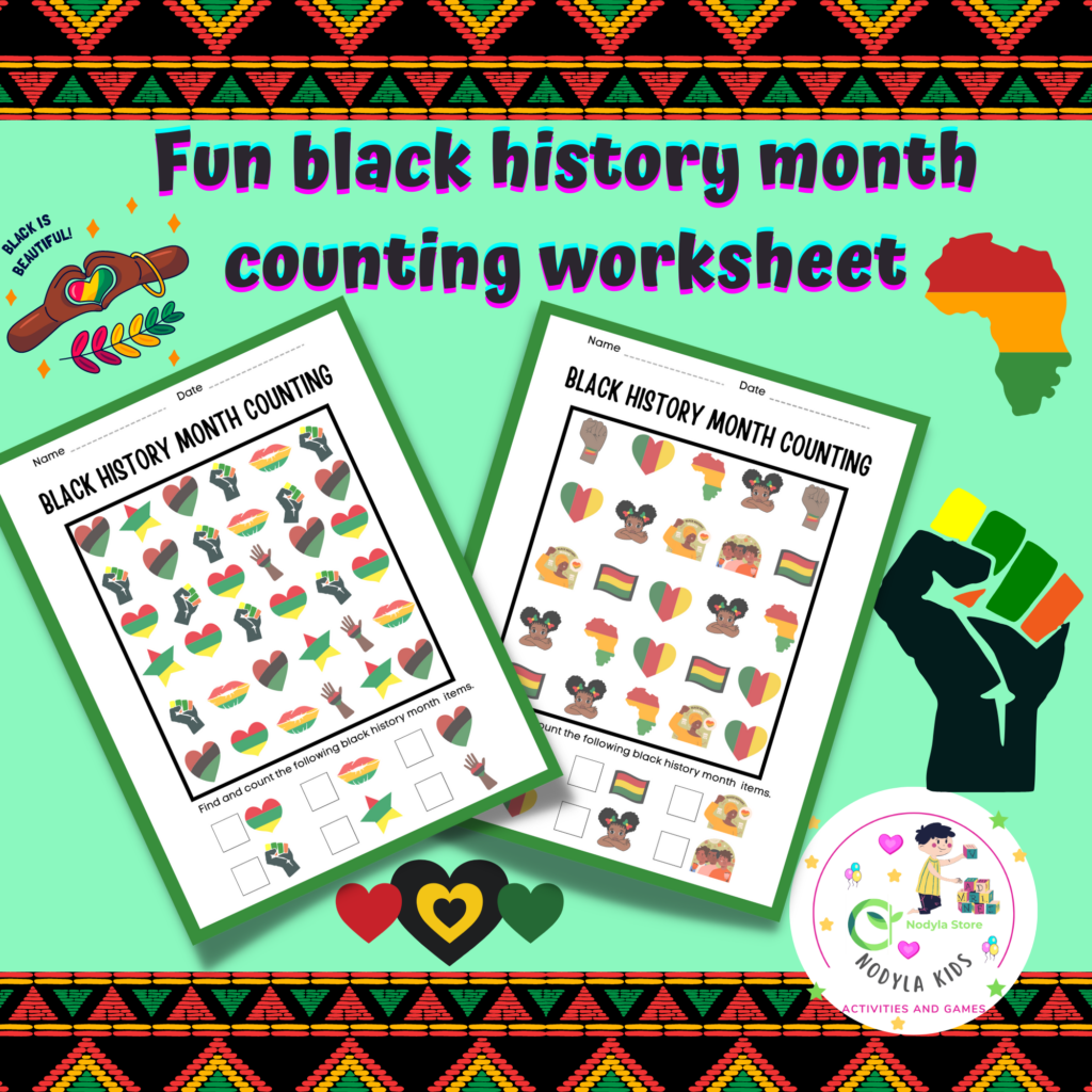 Fun black history month counting worksheet | Made By Teachers