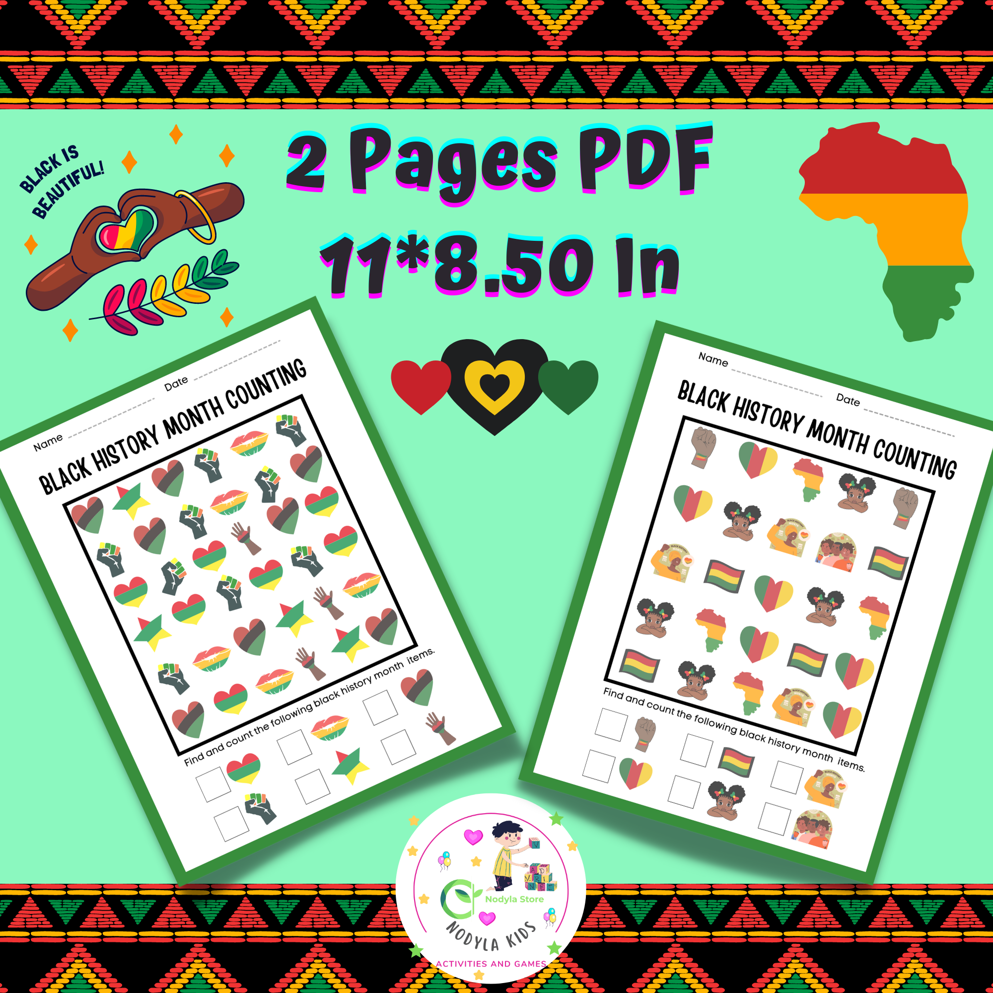 Fun Black History Month Counting Worksheet Made By Teachers