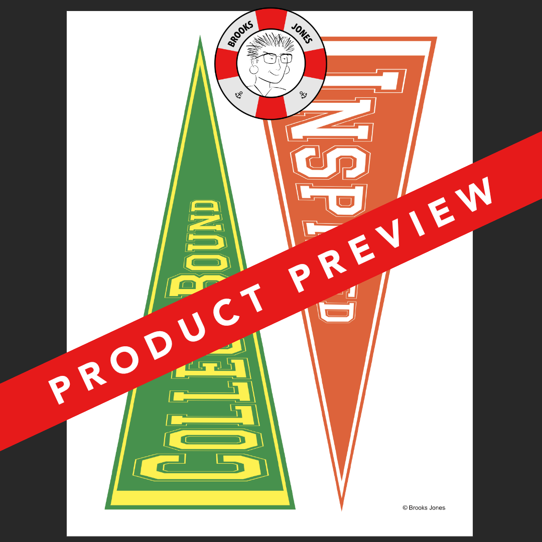 Pennant/Collegiate Themed Inspirational Posters | Made By Teachers