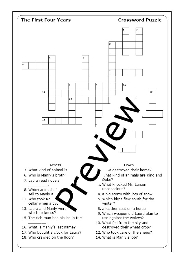 Laura Ingalls Wilder "The First Four Years" worksheets | Made By Teachers