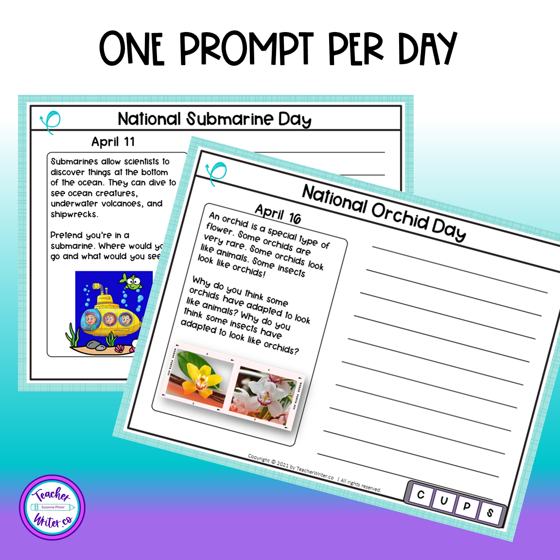 April Writing Prompts for Spring with National Days | Made By Teachers