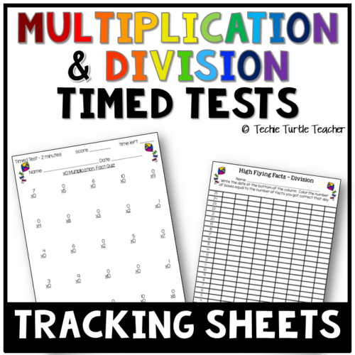 Math Fact Fluency Timed Quizzes & Tracking Sheets: Multiplication ...