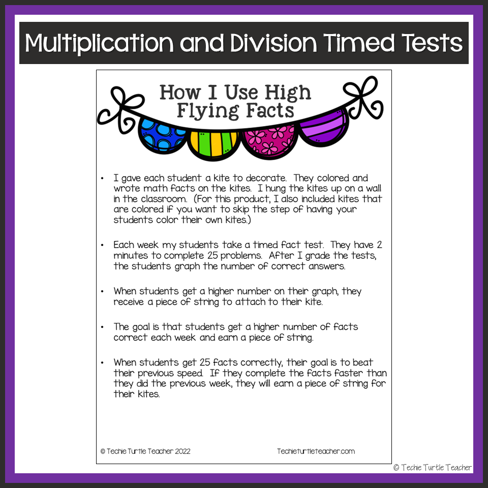 Math Fact Fluency Timed Quizzes & Tracking Sheets: Multiplication ...
