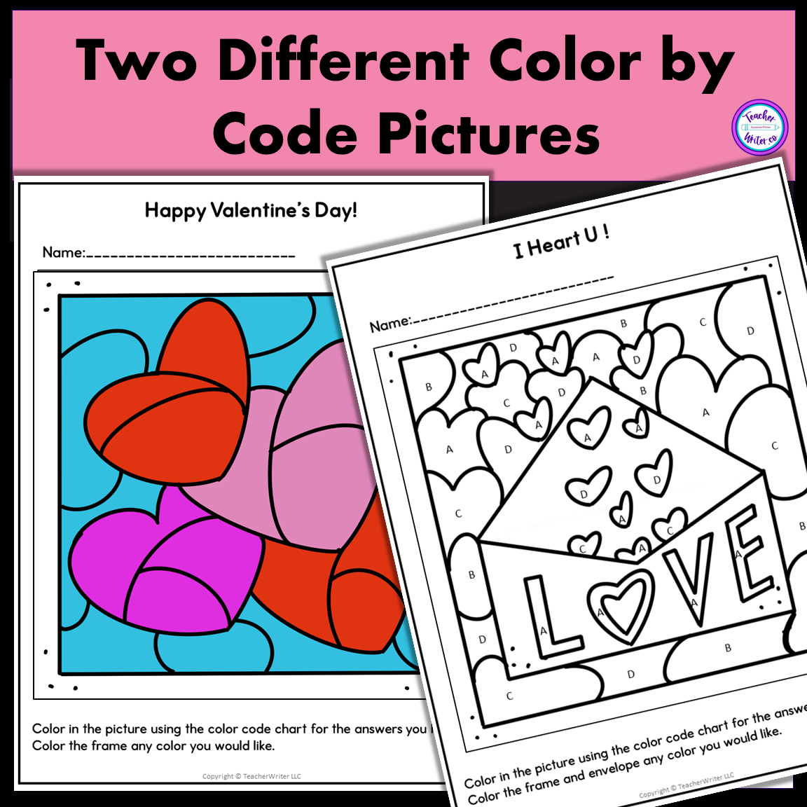 Valentines Day Reading Comprehension - Color by Code | Made By Teachers