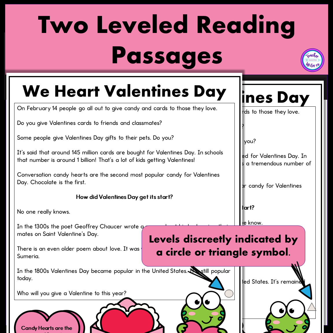 Valentines Day Reading Comprehension - Color by Code | Made By Teachers