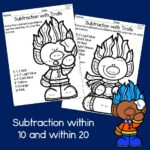 Winter Trolls Addition and Subtraction Within 20 No Prep Worksheets ...