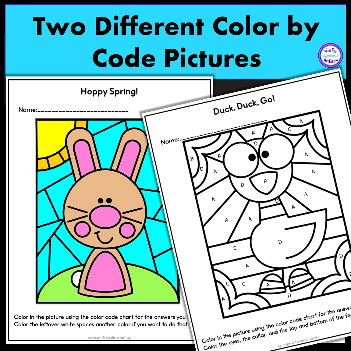 Spring Reading Comprehension - Color by Code | Made By Teachers