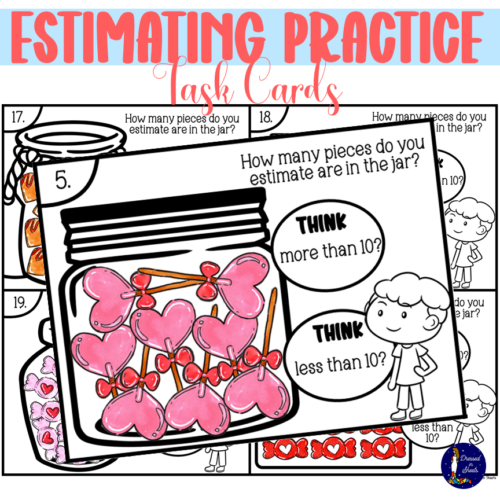 Little Kids Estimating Practice Task Cards | Made By Teachers