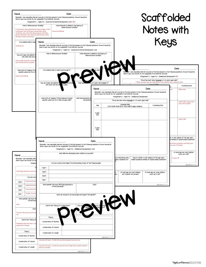 Ages 4-6 Interactive Note-Taking Activities | Made By Teachers
