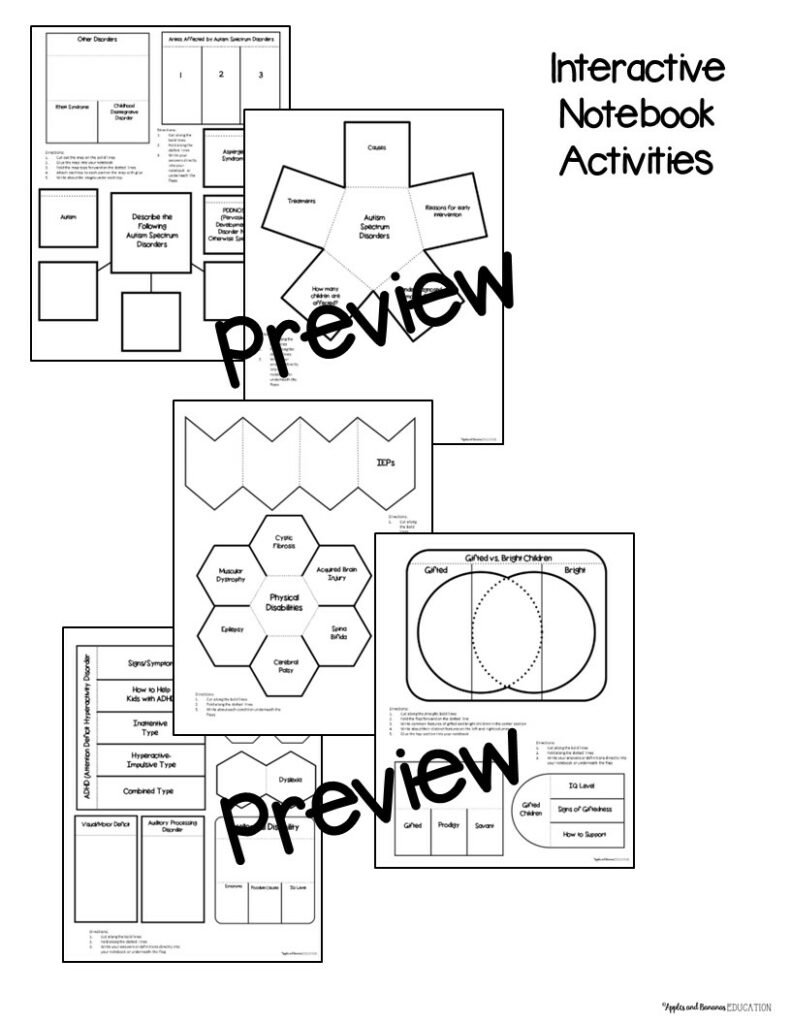 Children with Special Needs - Interactive Note-Taking Activities | Made ...