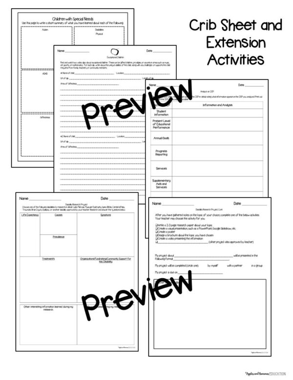 Children with Special Needs - Interactive Note-Taking Activities | Made ...