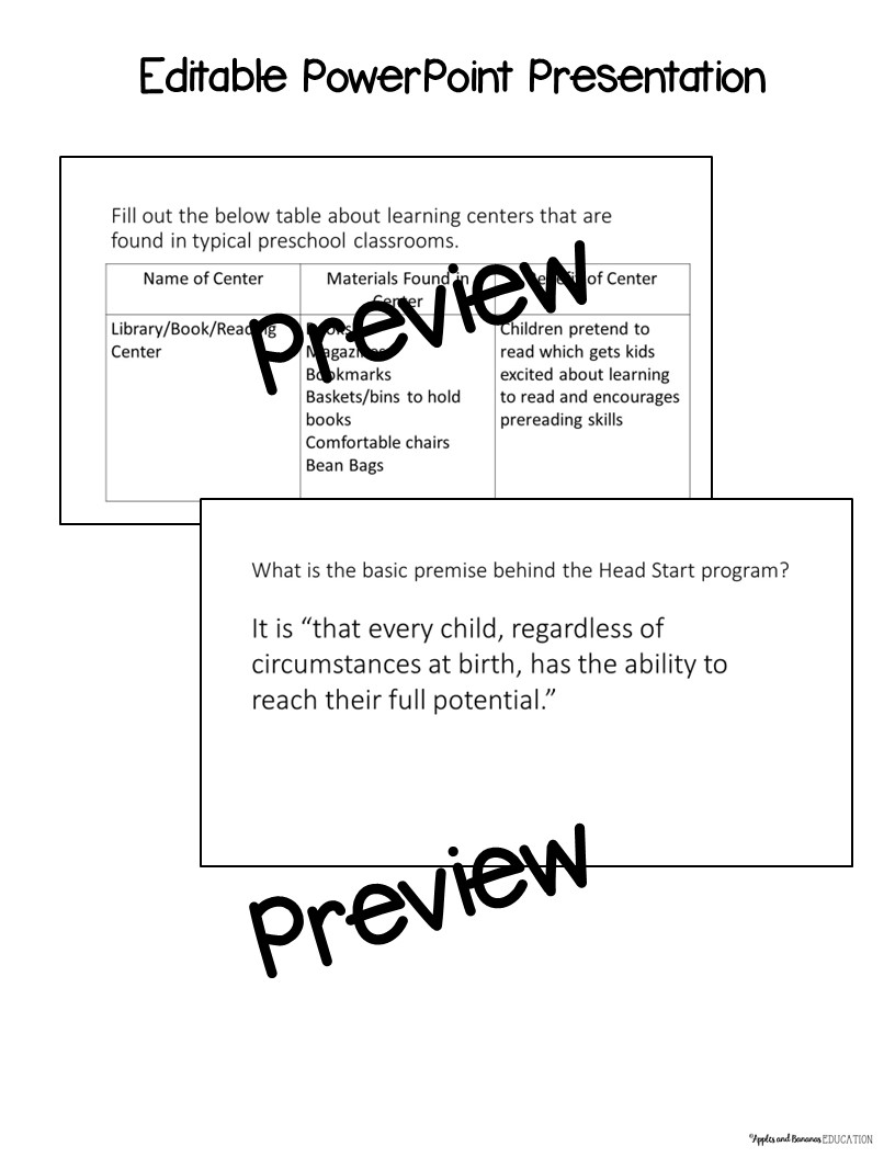 Childcare Options and Programs - Interactive Note-Taking Activities ...