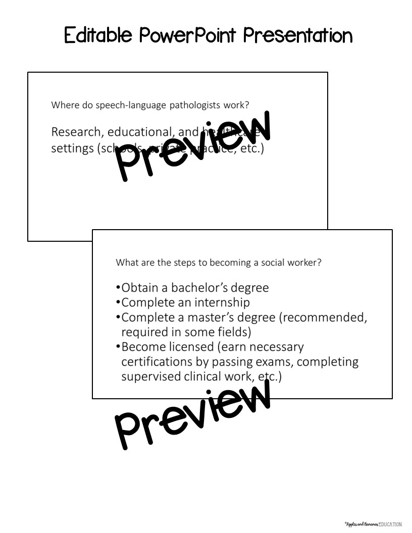 Careers Working With Children - Interactive Note-Taking Activities ...