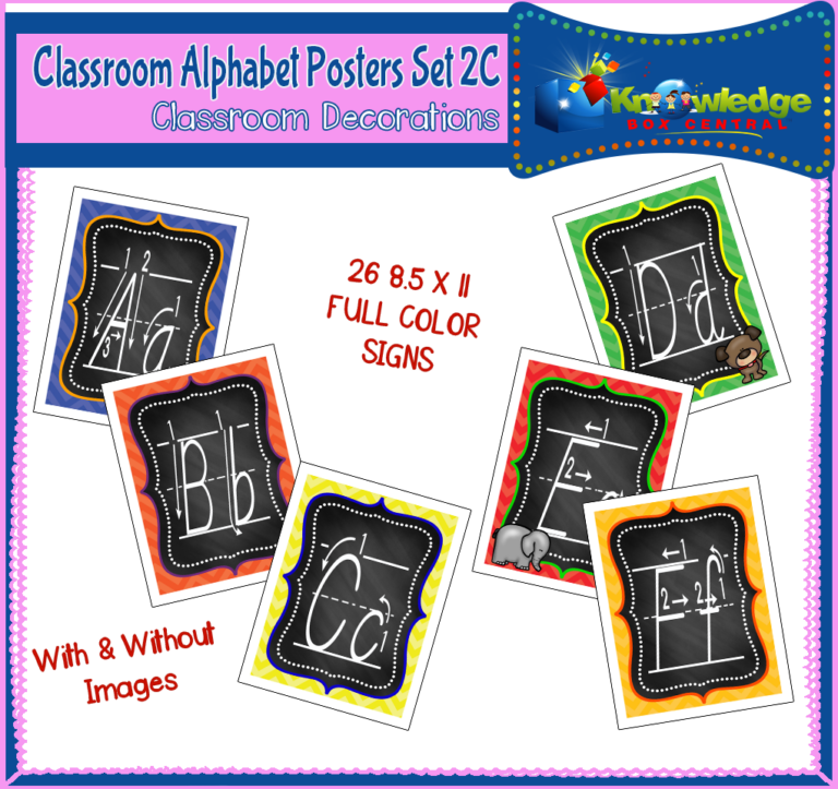 Alphabet Posters - Set 2C | Made By Teachers