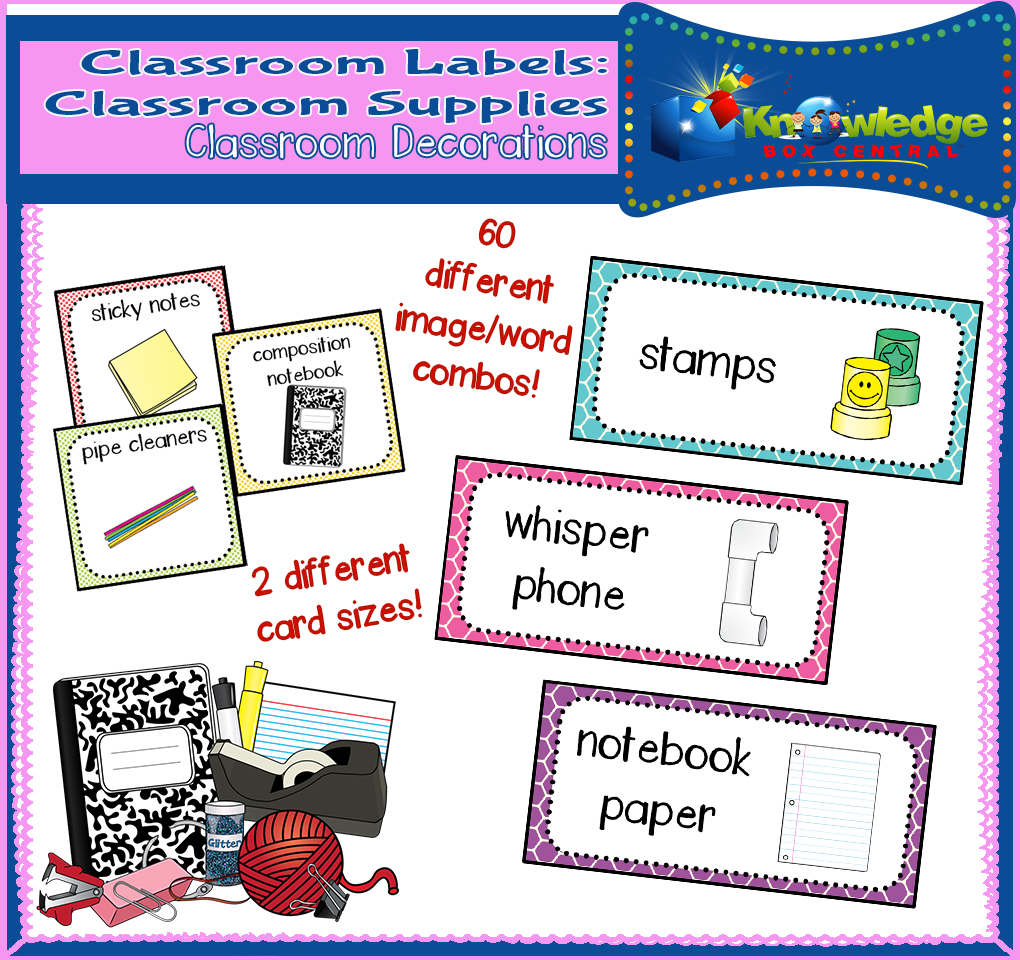 Classroom Labels: Classroom Supplies | Made By Teachers
