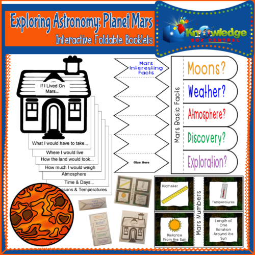 Exploring Astronomy: Planet Mars Interactive Foldable Booklets | Made ...