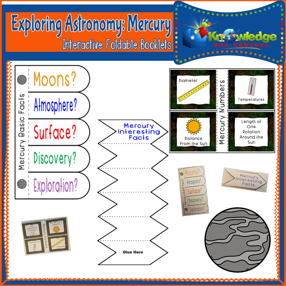 Exploring Astronomy: Planet Mercury Interactive Foldable Booklets ...