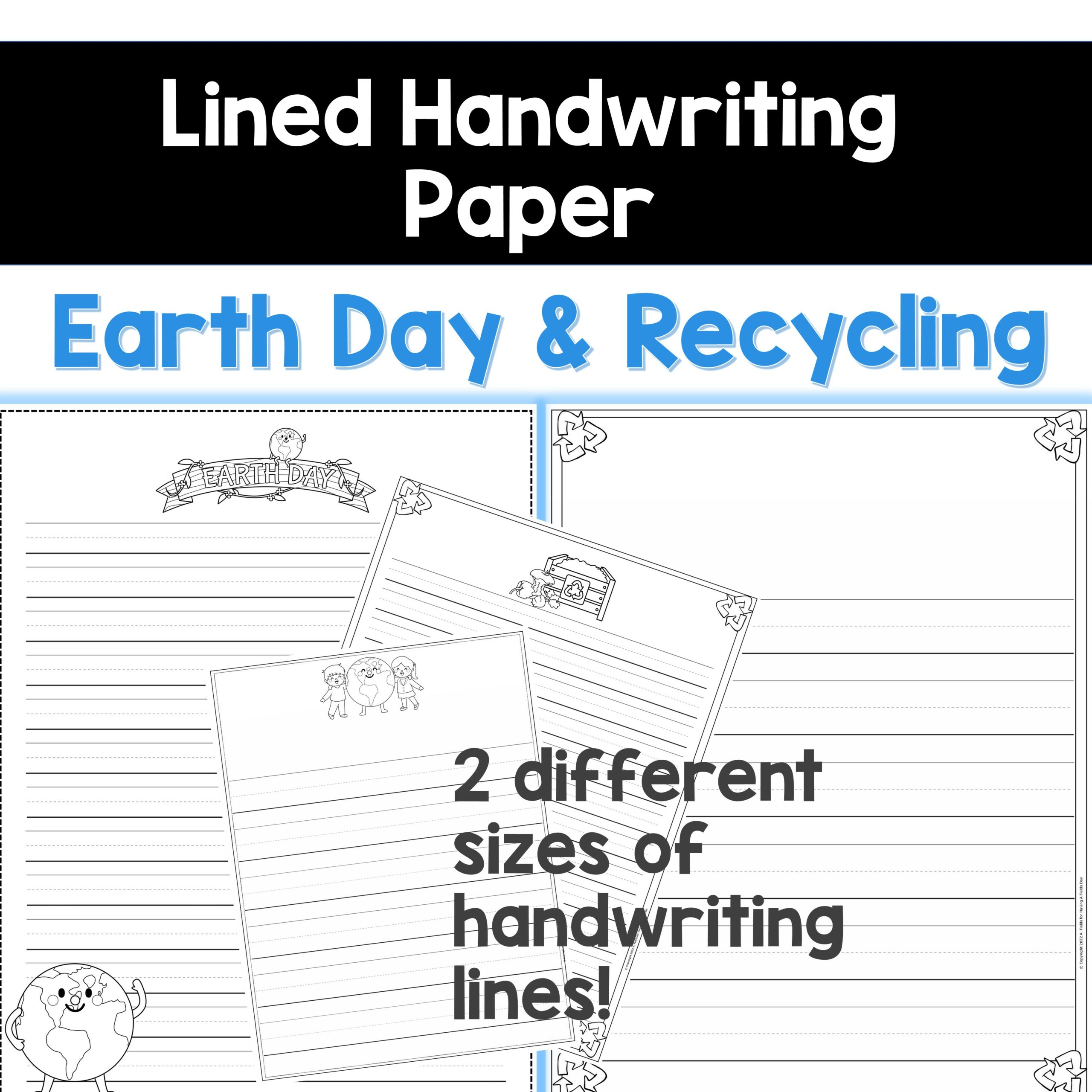 Earth Day - Recycling Themed Writing Paper with Lines | Made By Teachers