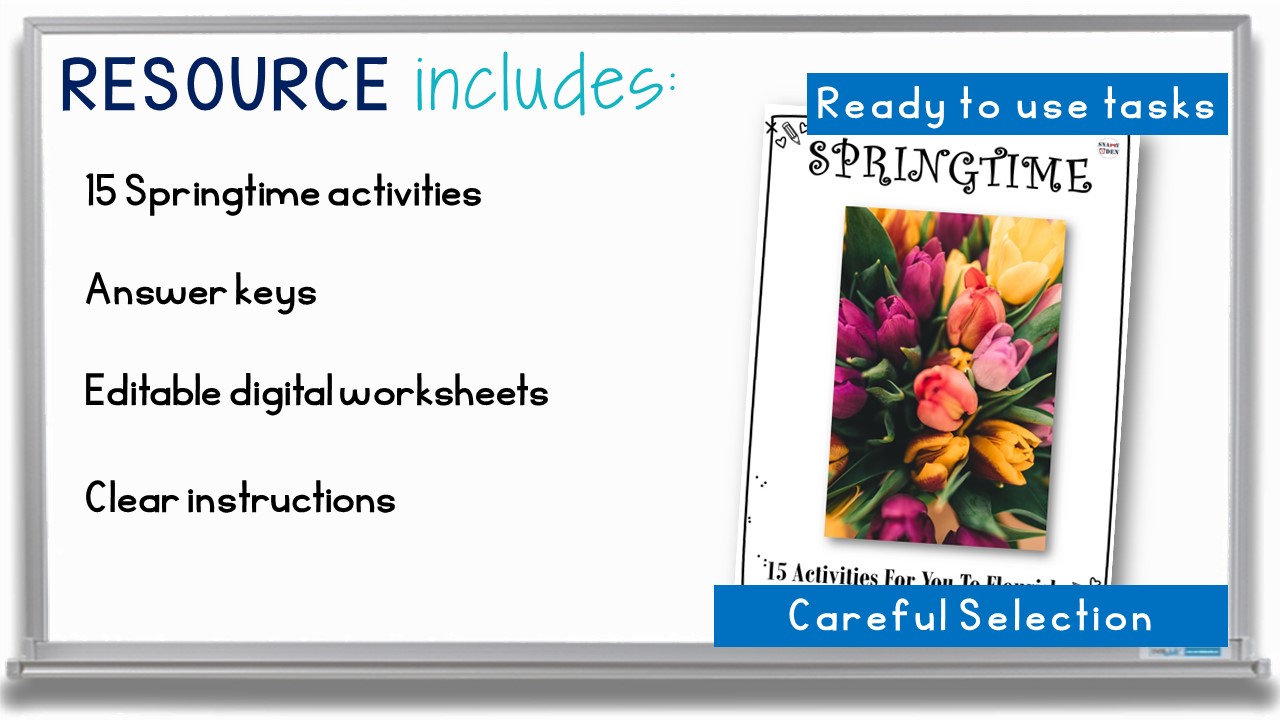 Spring Activities - ELA Emergency Sub Plans, Tasks, Crafts, Worksheets ...