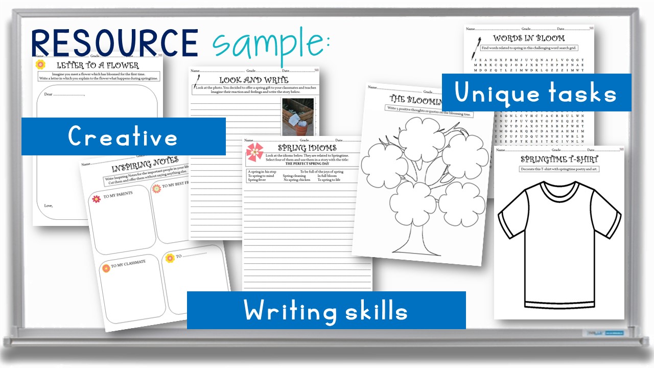 Spring Activities - ELA Emergency Sub Plans, Tasks, Crafts, Worksheets ...