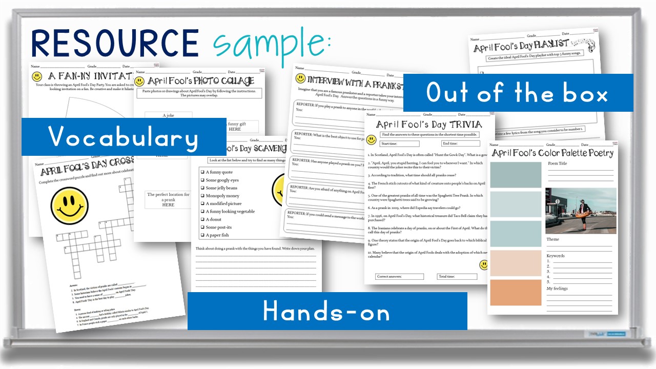 April Fool's Day Fun Activities - Tasks, Worksheets, Prompts | Made By ...