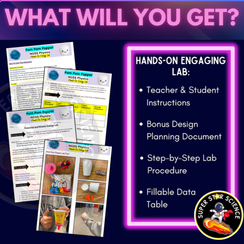 Potential & Kinetic Energy Lab Hands On Physics Fun NGSS Activity ...