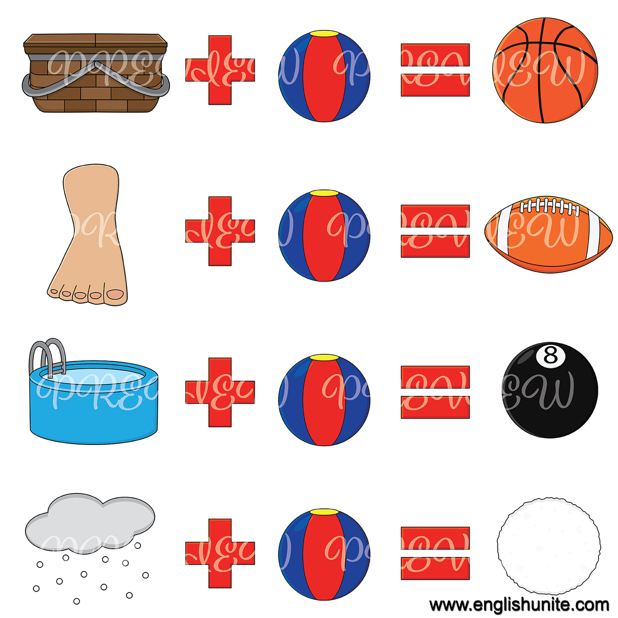 Clip Art - Compound Words Pack 1 | Made By Teachers
