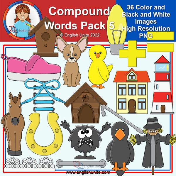 Clip Art - Compound Words Pack 5 | Made By Teachers